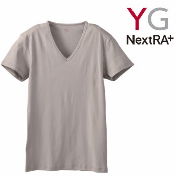 紳士 グンゼ YG NextRA＋ VネックTシャツ グレー | イオン新さっぽろ店 - ネットで楽宅便